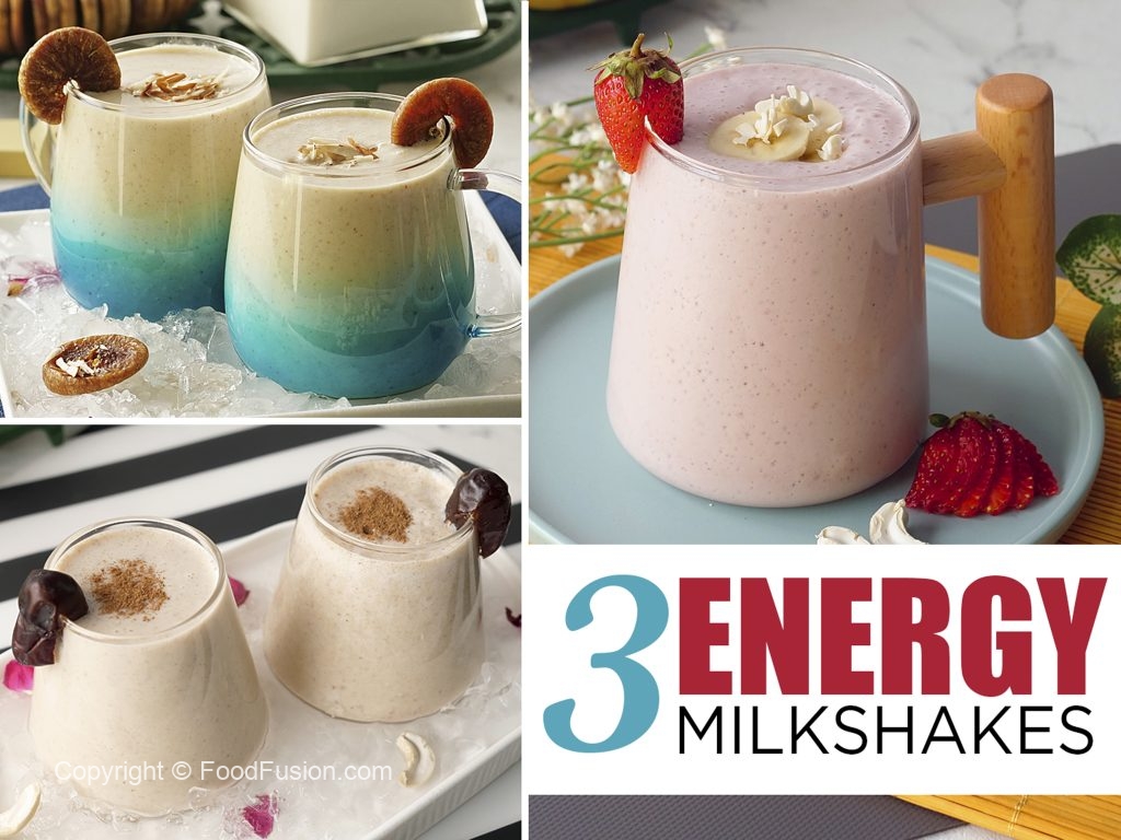 Energy Milkshake 3-ways – Food Fusion