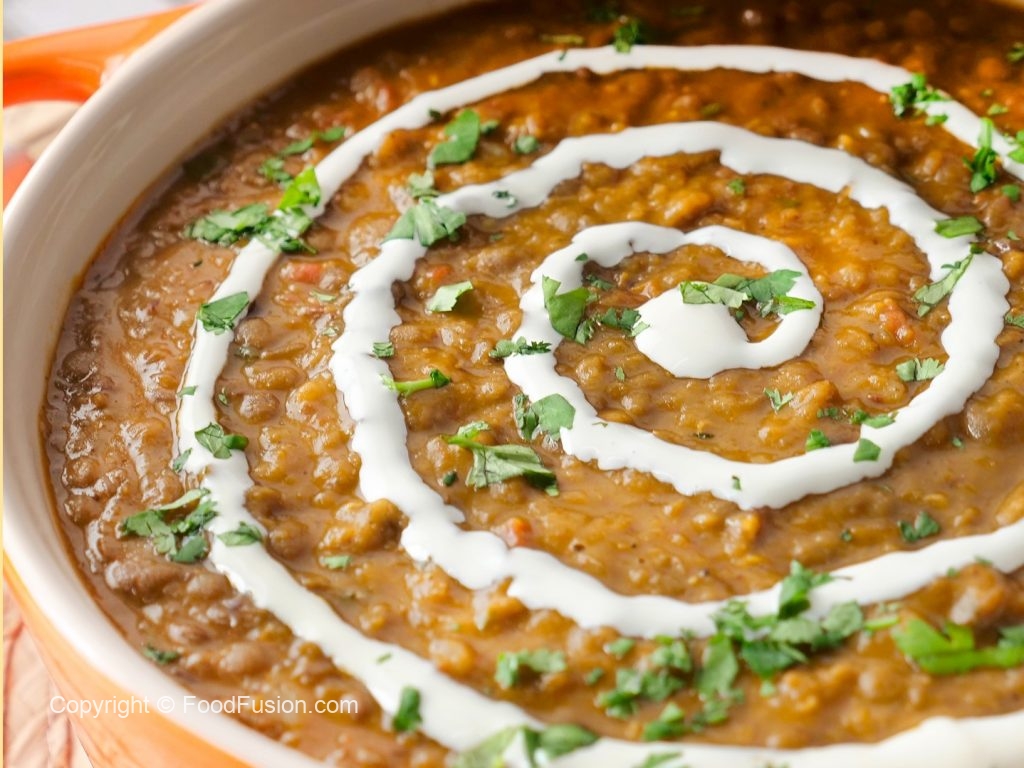 Creamy Coconut Kali Masoor Daal – Food Fusion