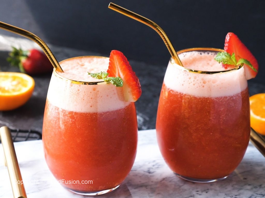 Strawberry Orange Juice – Food Fusion