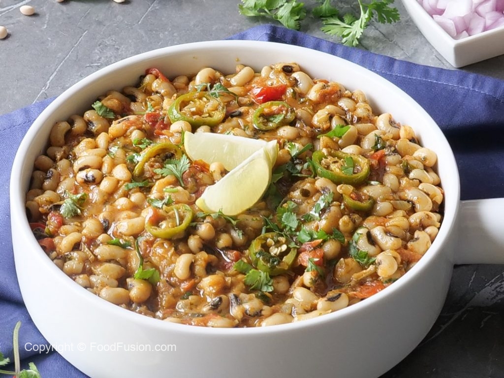 White Lobia Masala – Food Fusion