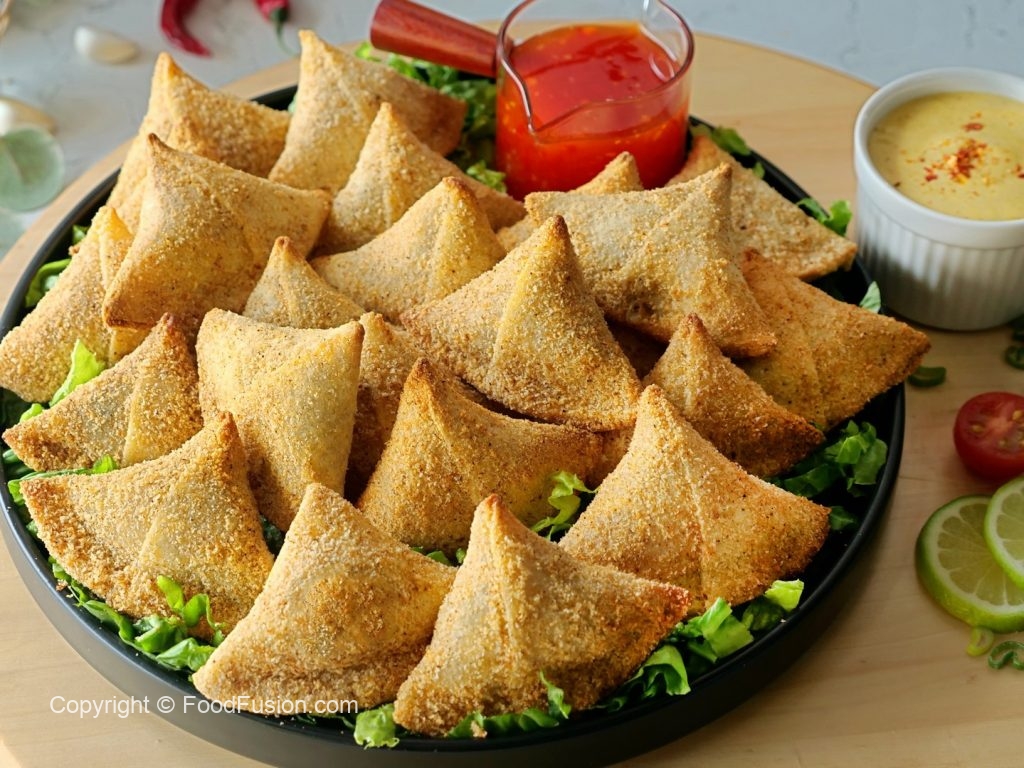 Bread Samosa in Air Fryer – Food Fusion