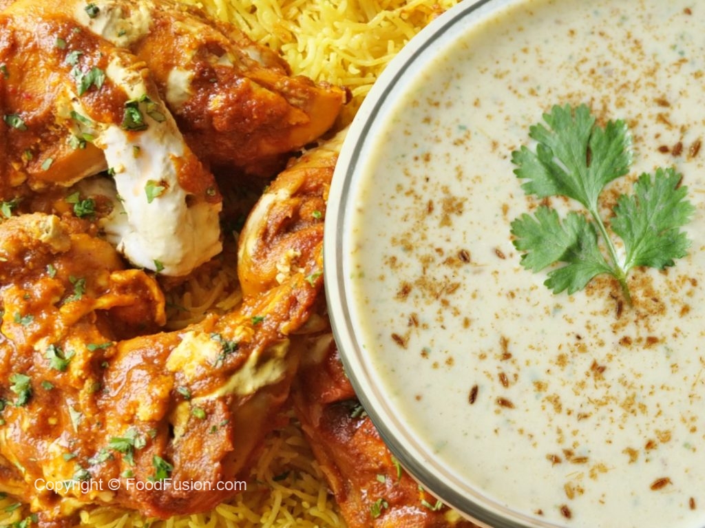 Murgh Kababi Tikka Platter with Turmeric Rice & Chickpea Raita – Food ...