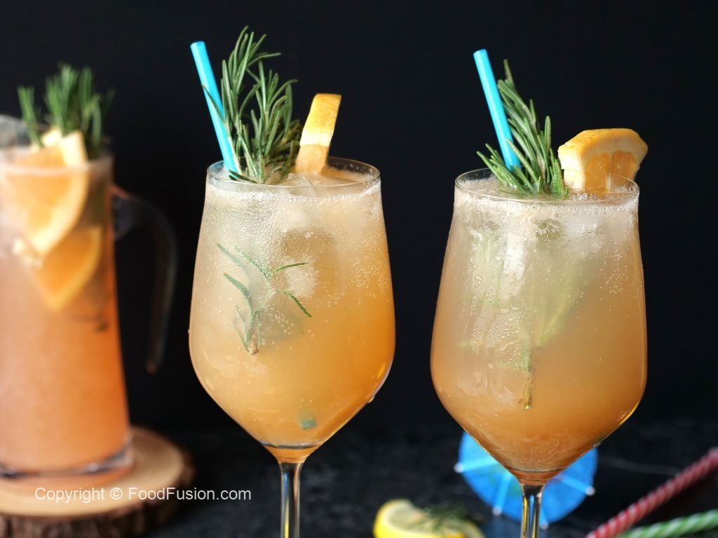 Sparkling Grapefruit & Maple Mocktail – Food Fusion
