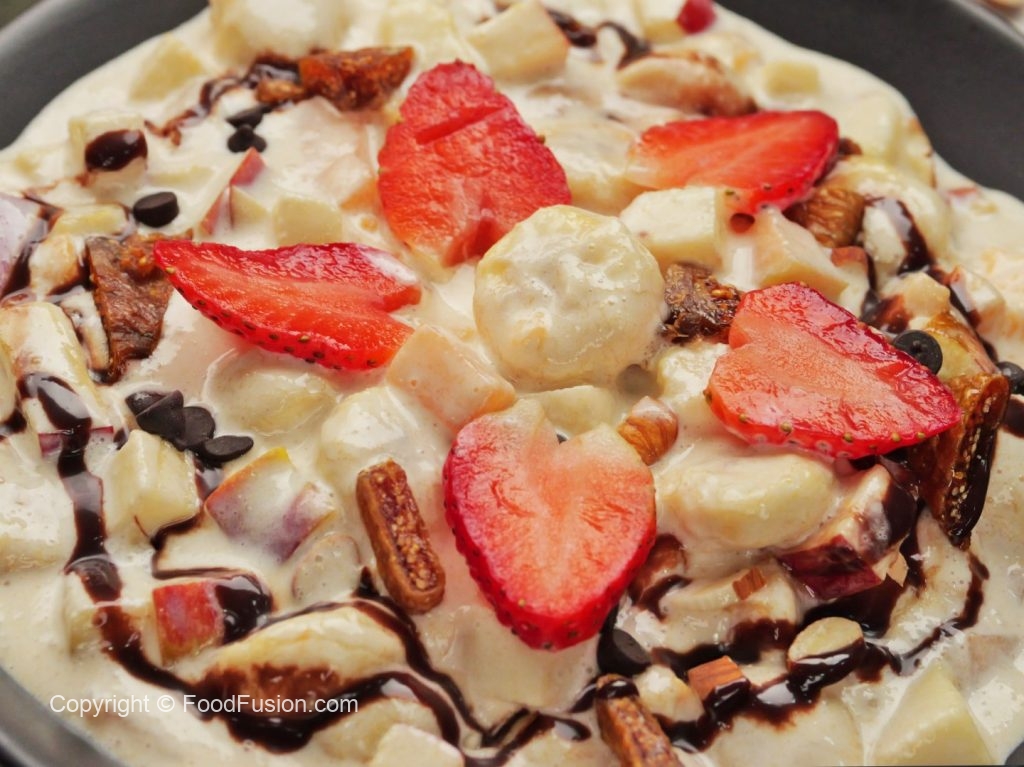 Easy Creamy Fruit Chaat – Food Fusion