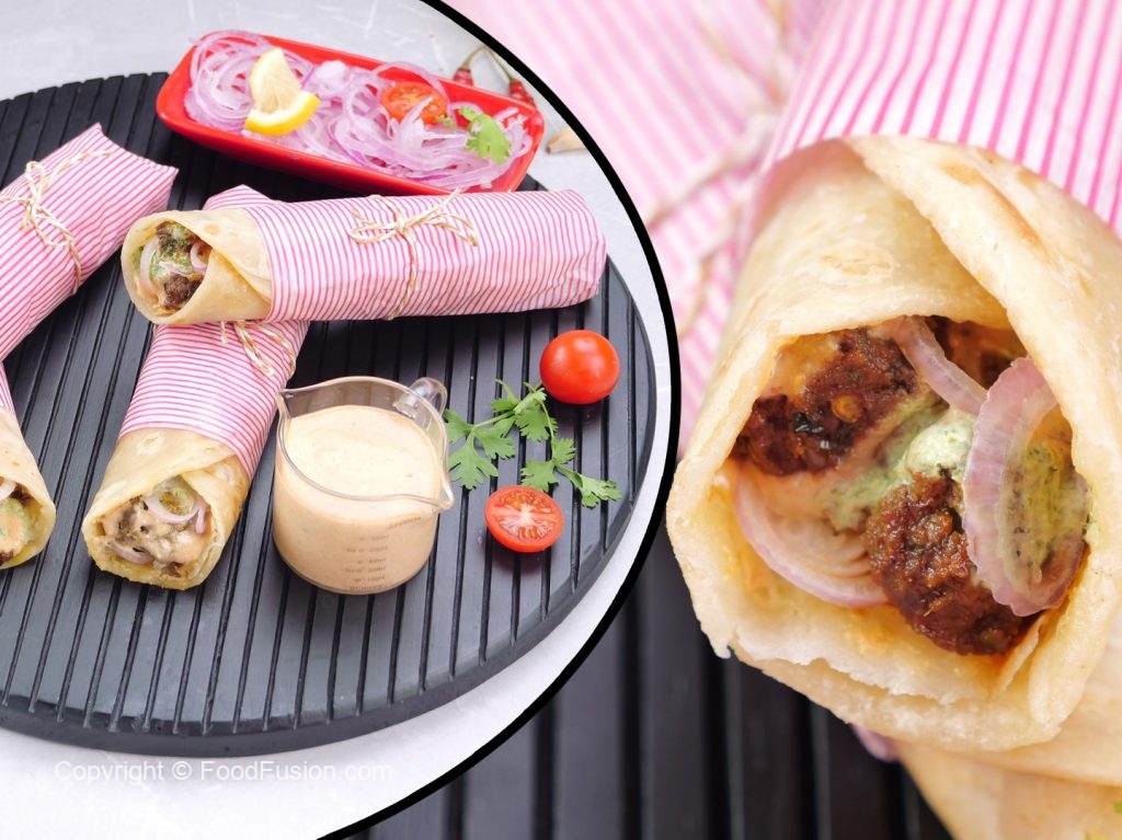Tikka Boti Paratha Roll – Food Fusion