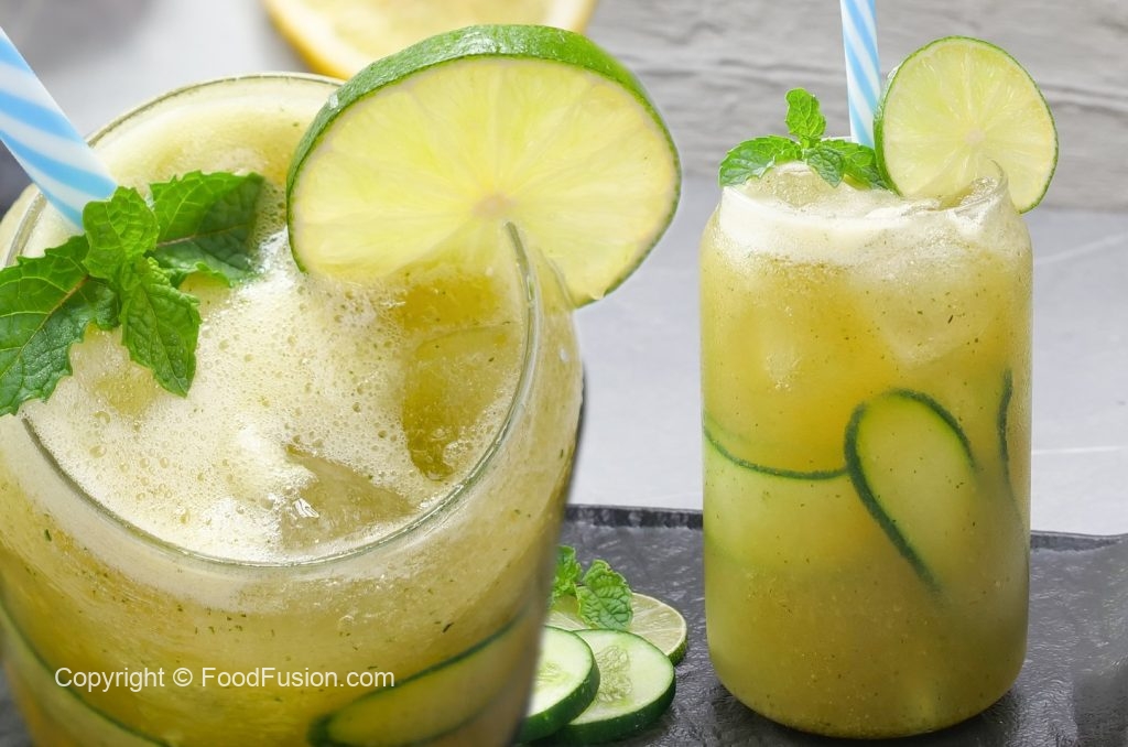 Green Tea Cucumber & Mint Cooler – Food Fusion - Pakistani's No 1 Quick ...
