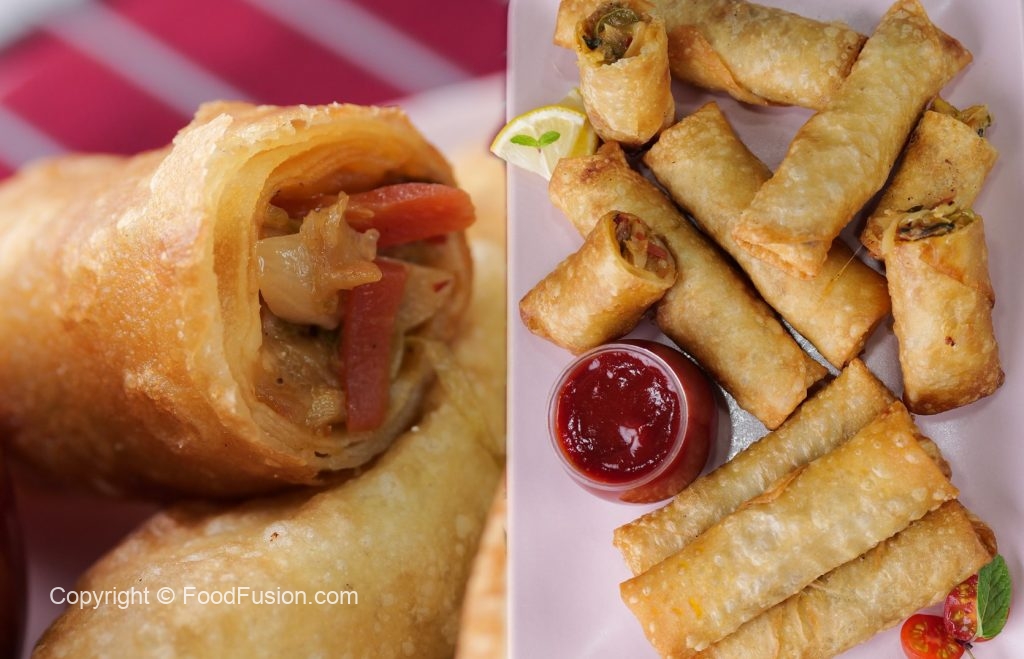 Vegetable Cheese Spring Rolls – Food Fusion