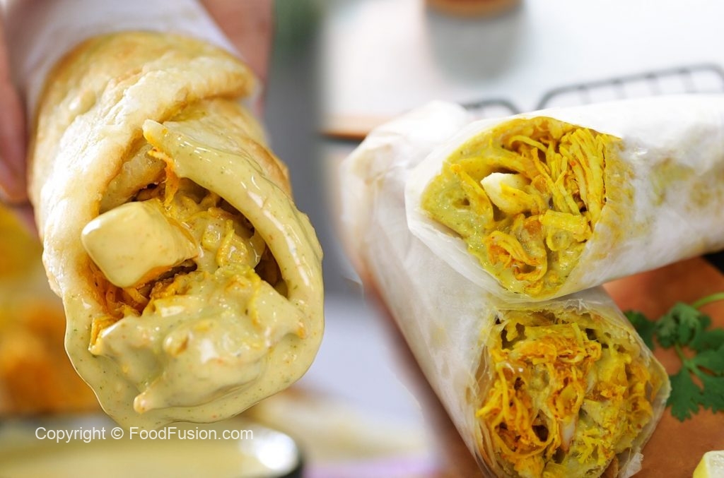 Easy Resha Chicken Paratha Roll – Food Fusion - Pakistani's No 1 Quick ...