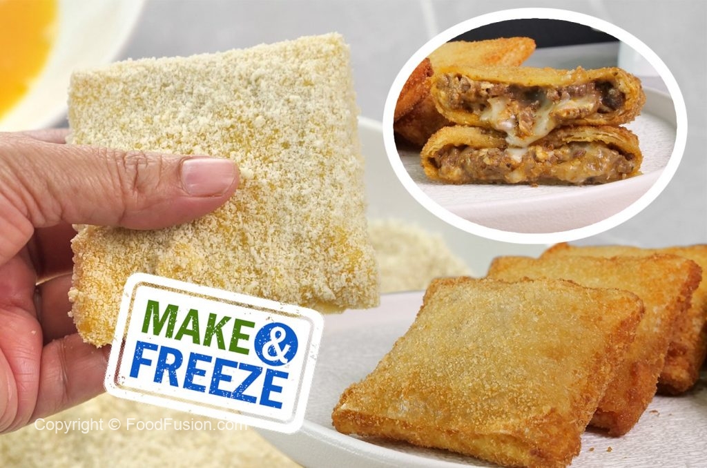 Cheeseburger Samosa Parcels Make and Freeze Ramadan Special Recipe ...