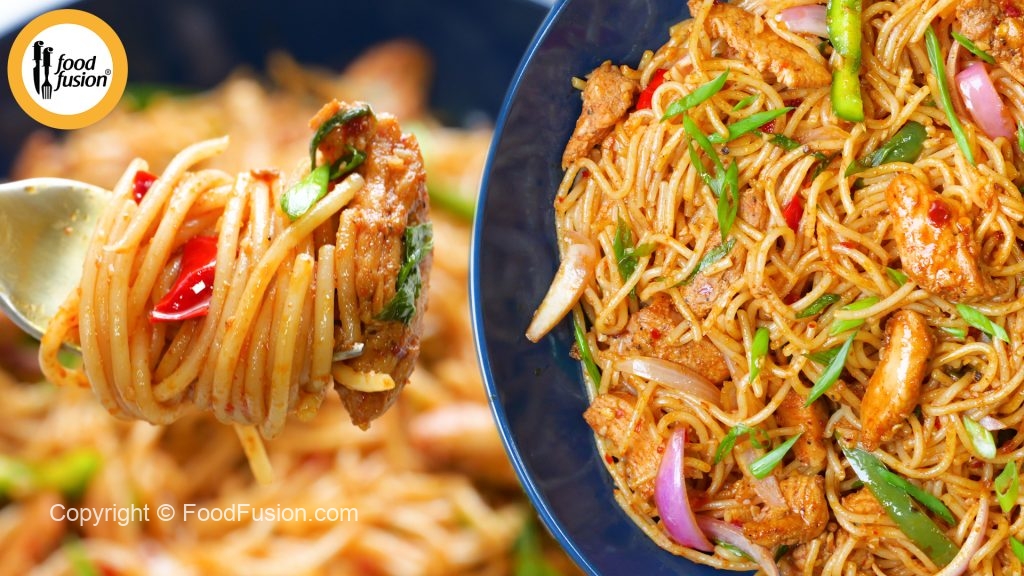 Chilli Garlic Chicken Spicy Noodles – Food Fusion - Pakistani's No 1 ...