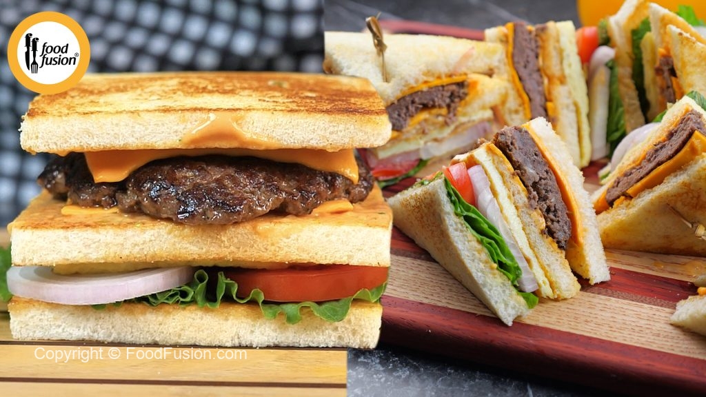 Cheeseburger Club Sandwich – Food Fusion - Pakistani's No 1 Quick ...